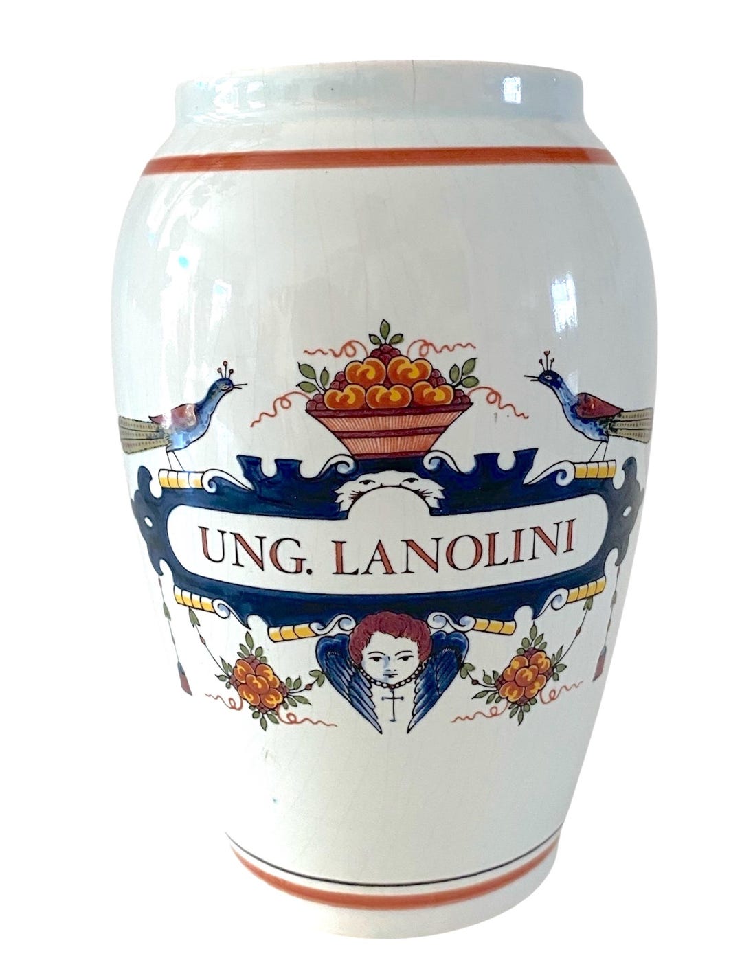 Open Apothecary Jar NO Lid. Authentic Delft 16th Century Reproduction ...