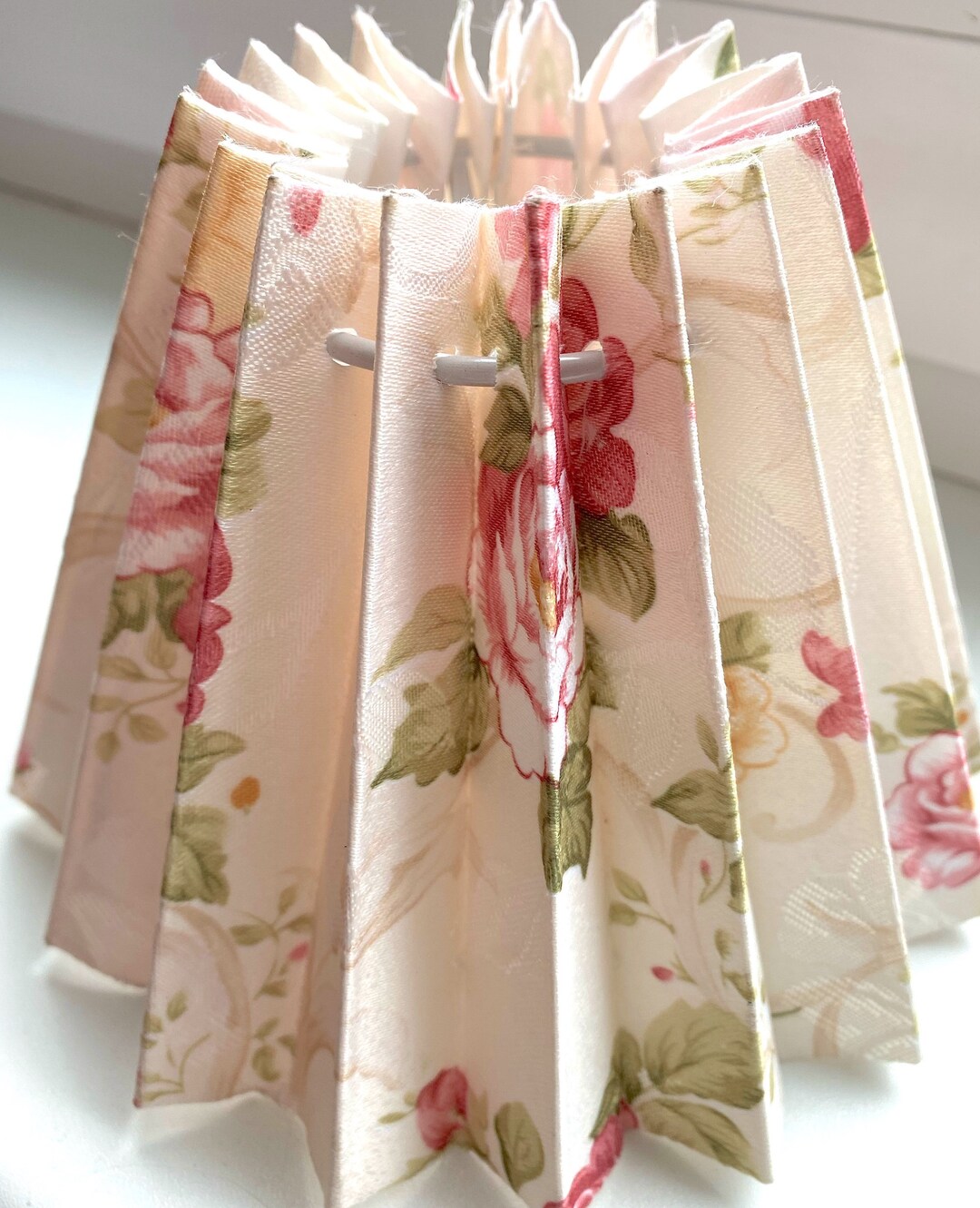 Nordic Petite Pleated "plisse" Lamp Shade. Beautiful Flower Textile ...