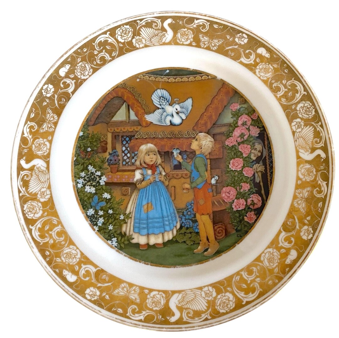 Hansel and Gretel Grimm Fairy Tale Deco Plate. Vintage Franklin ...