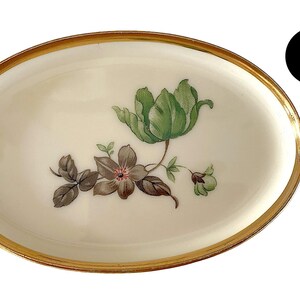 Antique 1910s Rare Green Vallo Botanical Art Nouveau With Gold. Royal ...