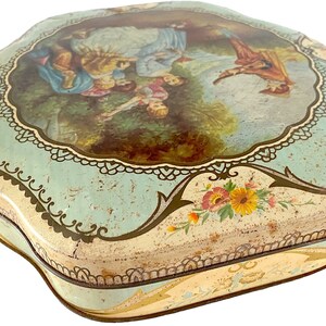 Rare Artisan Antique 1930s French Rococo Style Biscuit Tin. Elegant ...