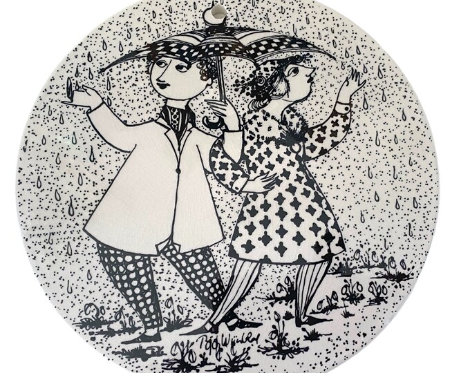 Vintage Bjorn Winblad April Plate: Nymolle Denmark Collector's Decor ...