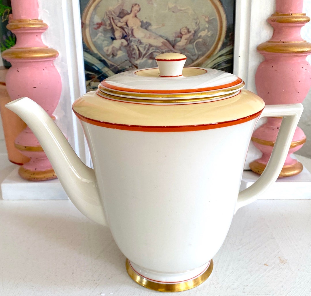 Large Royal Copenhagen Coffee/tea Pot. Art Deco Style Spanish ...