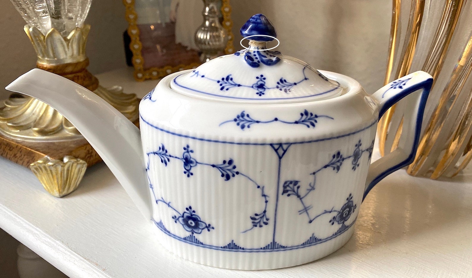 Extremely Rare Royal Copenhagen Blue Fluted Plain No. 253 Tea - Etsy