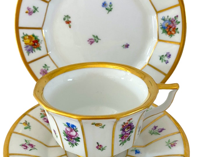 Royal Copenhagen Rare 1920-1950s Full Floral Henriette Demitasse Cup ...