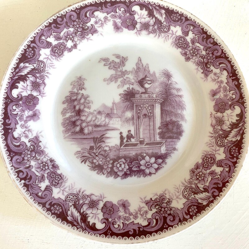 Purple Transferware - Etsy