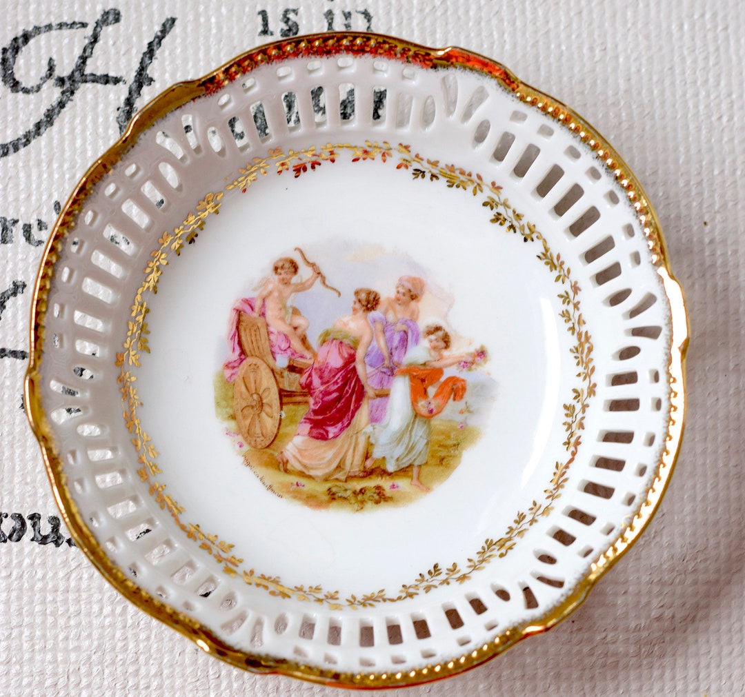 Fine Porcelain Bavaria Schwarzenhammer German Antique 1930s Rococo Bowl ...