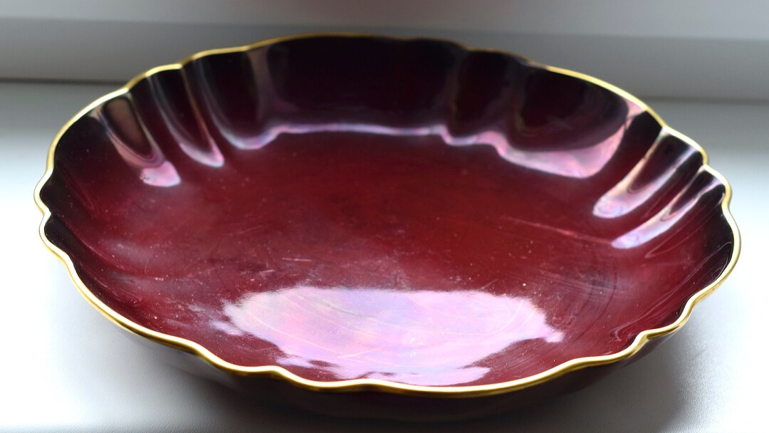 Very Rare 1920s Antique Rouge Royale Art Deco Carltonware Large Round ...