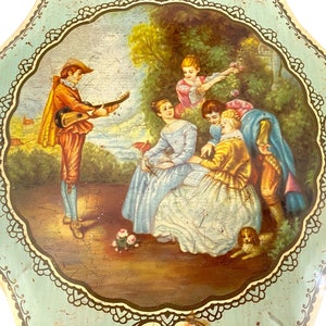 Rare Artisan Antique 1930s French Rococo Style Biscuit Tin. Elegant ...