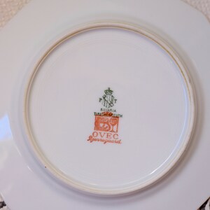 Vintage 1950s Angular Tea Cup and Saucer Set. Blue Flower With Gold ...