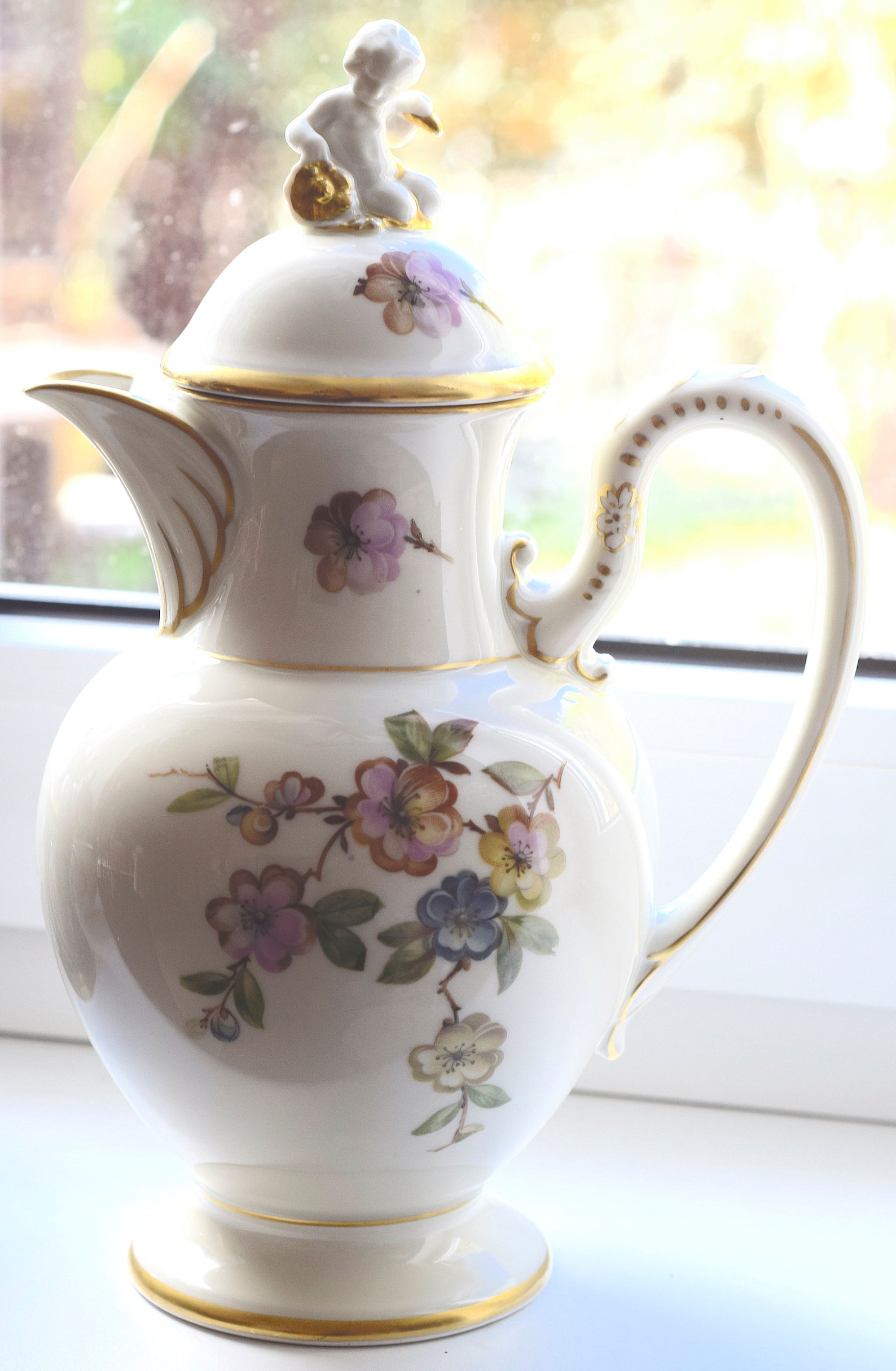 Very Rare Antique KPM Denmark 1910s Nordic Apple Blossom Gold | Etsy