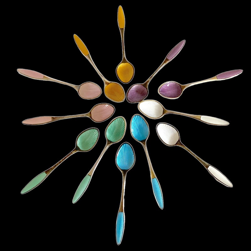 Enamel Spoons - Etsy