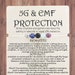 5G EMF Protection Bracelet Anklet Necklace Defence Bracelet Healing ...