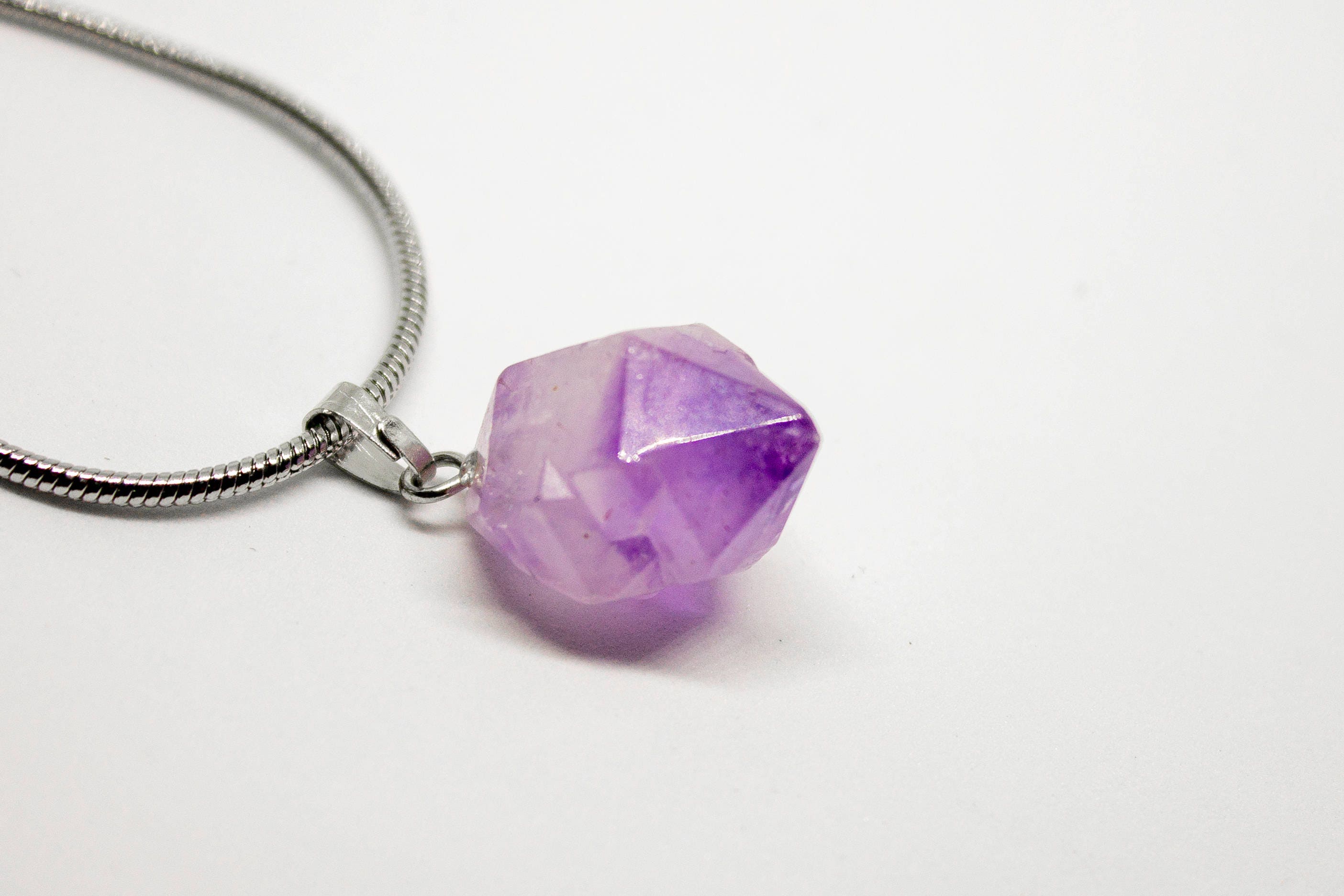 Raw Amethyst Necklace Amethyst Choker Chokers for Women Amethyst ...