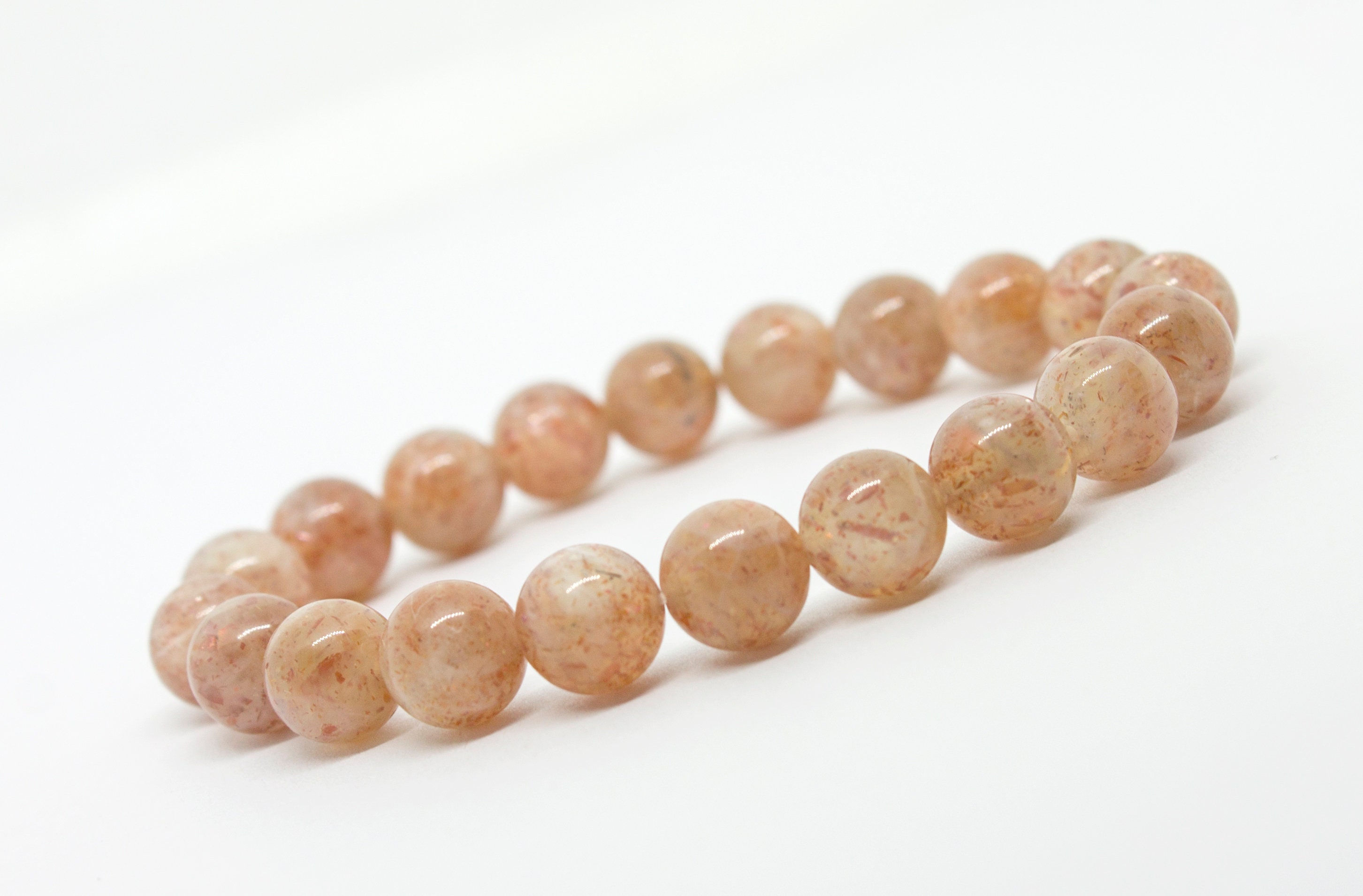 Sunstone Bracelet 7mm Sunstone Jewelry Sunstone Bracelet - Etsy