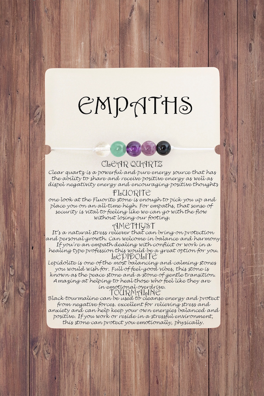 Empath Bracelet Empaths Bracelet Handmade Bracelet Gemstone Bracelet ...