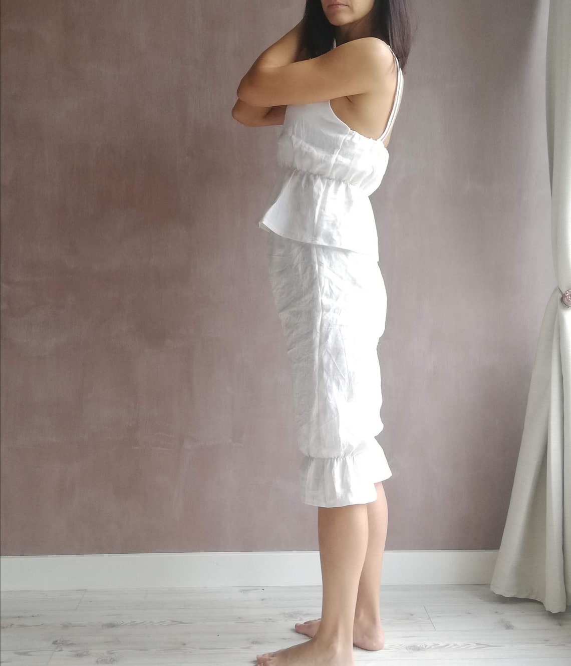 Linen Ruffled Bloomers for Woman/pantaloons - Etsy
