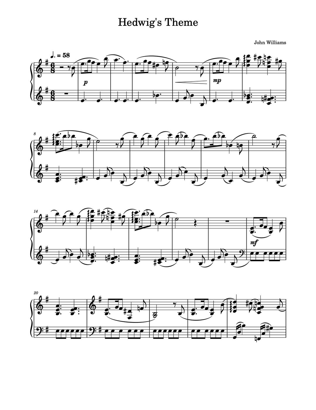 Amazing Hedwig S Theme Piano Sheet Music Pictures