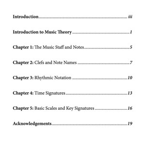 Piano Music Sheets - the Fundamentals of Music Theory - Booklet 1 ...