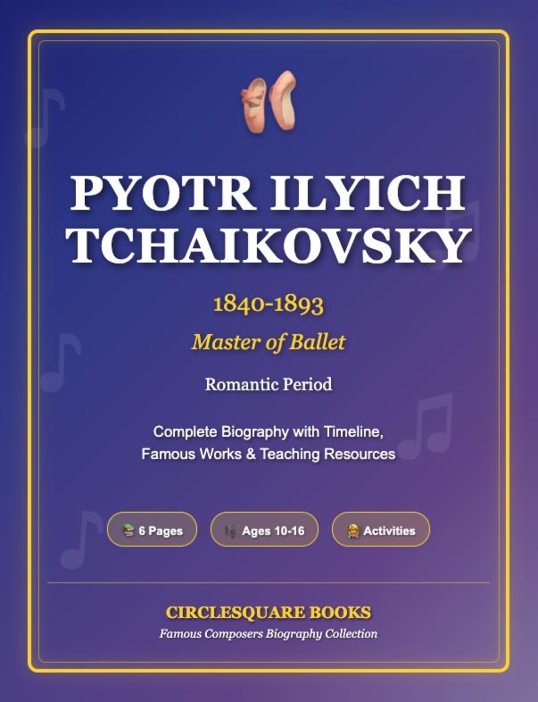 Tchaikovsky Biography PDF | Ballet Music History | Nutcracker Composer ...