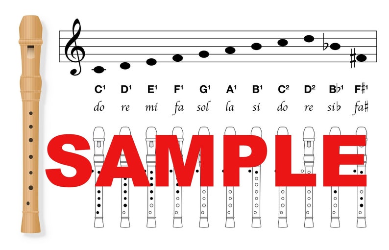 Flute Sheets: Recorder Fingering Chart | Basic Musical Notes | 5 ...