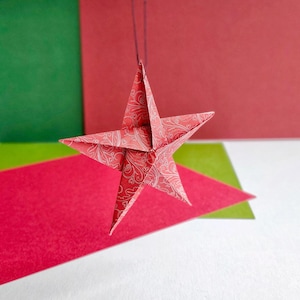 Origami Star Bauble | Christmas Star Paper Decoration | Eco Friendly ...