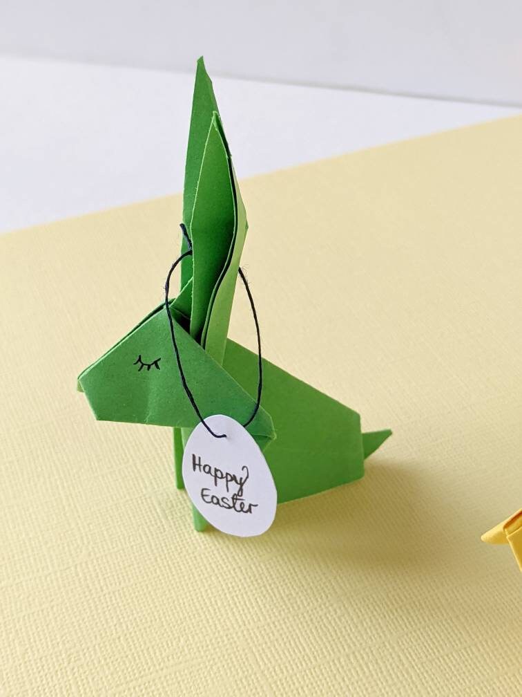 Origami Bunny Card Japanese Birthday Rabbit Card - Etsy