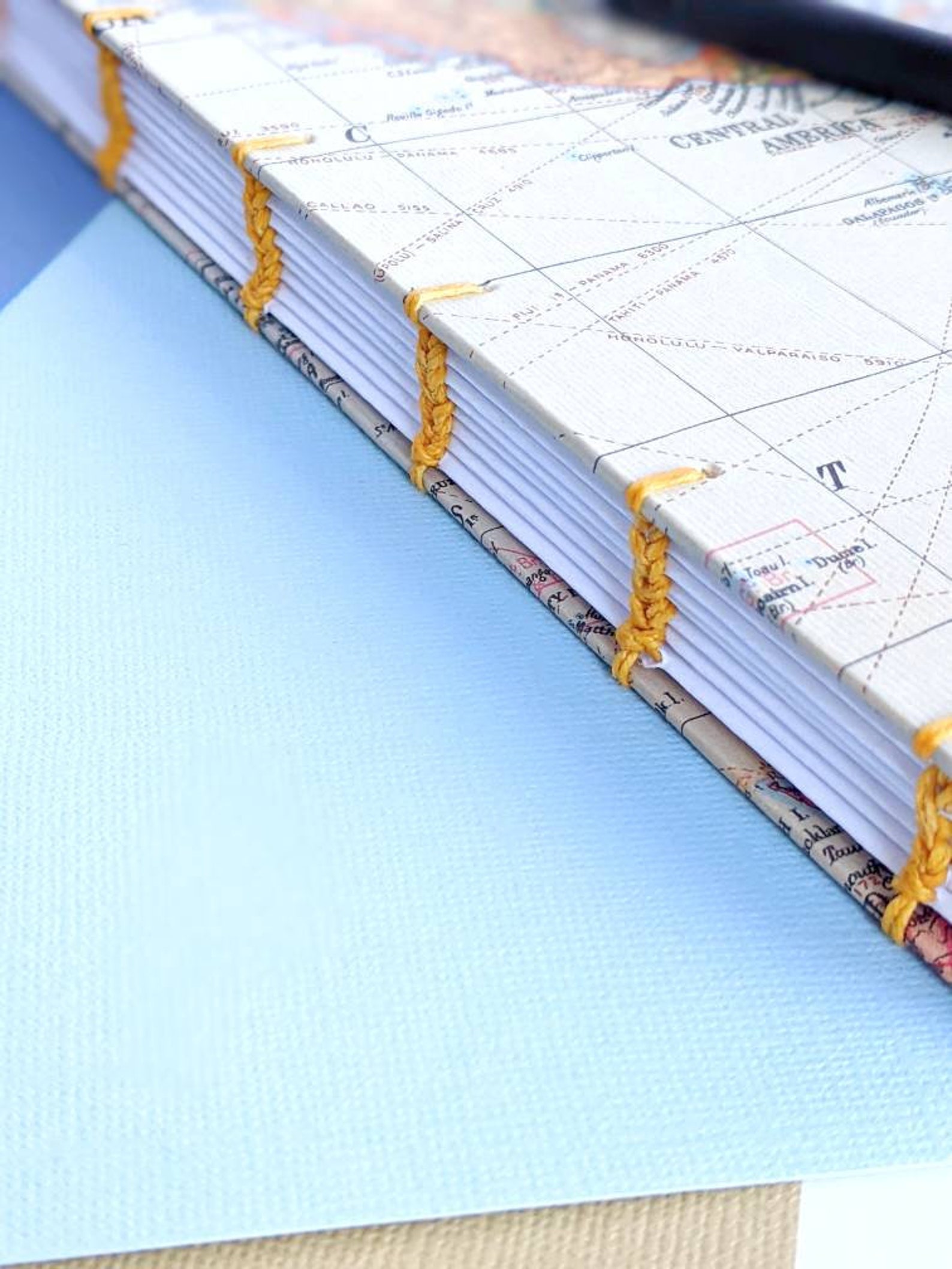Travel Map Notebook A5 World Map Journal Blank or Lined - Etsy