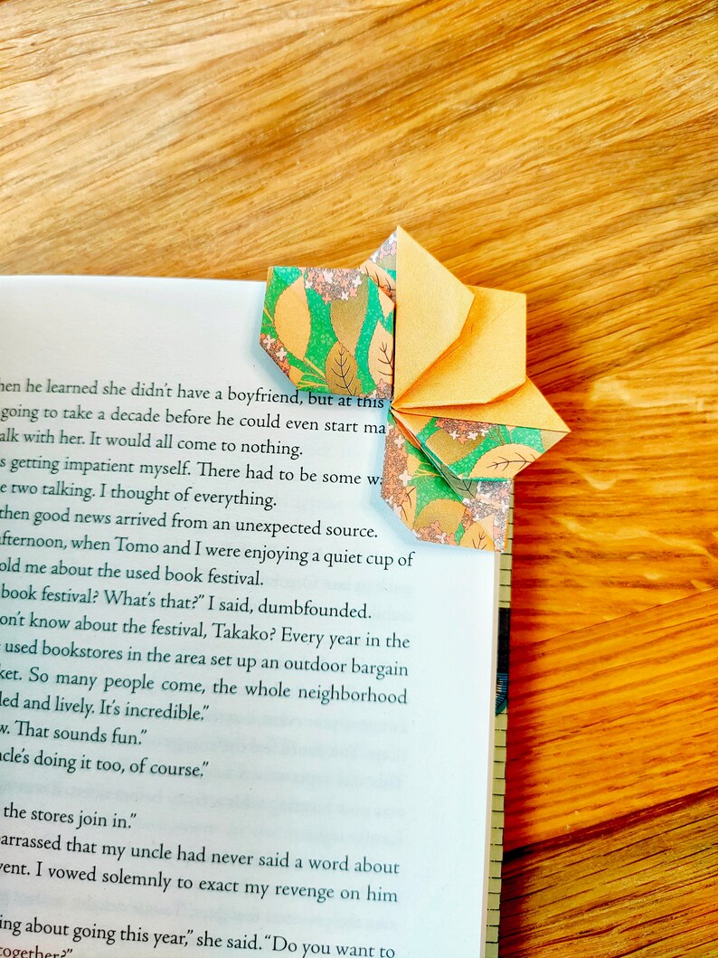 Origami Corner Bookmark: Japanese Paper Book Lover Gift - Set of 3 - Etsy