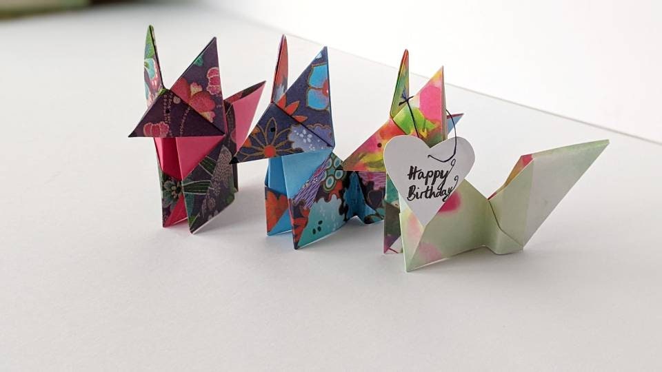 Origami Anniversary Card