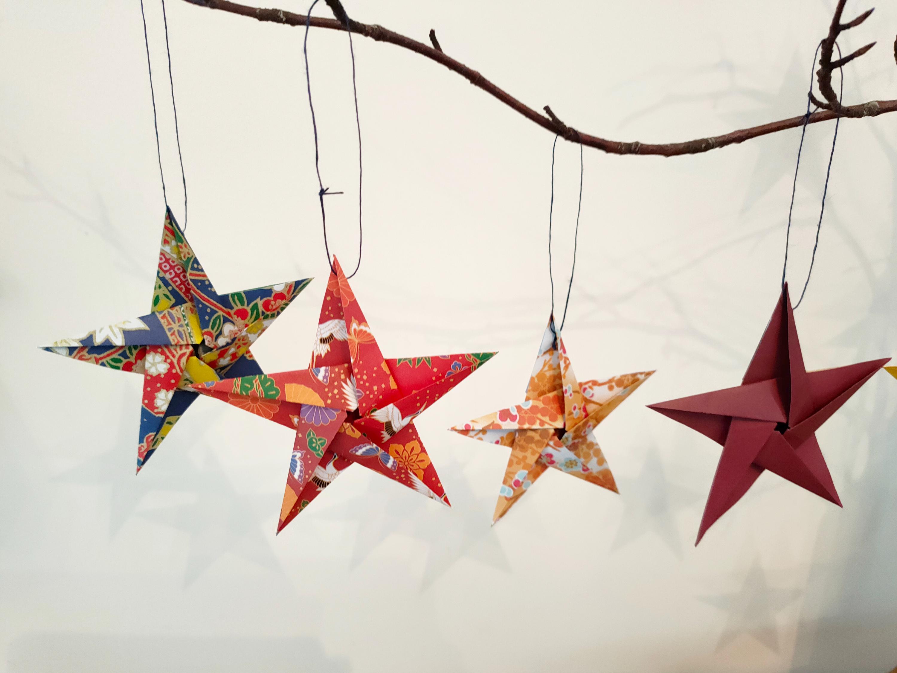 Origami Star Bauble | Christmas Star Paper Decoration | Eco Friendly ...