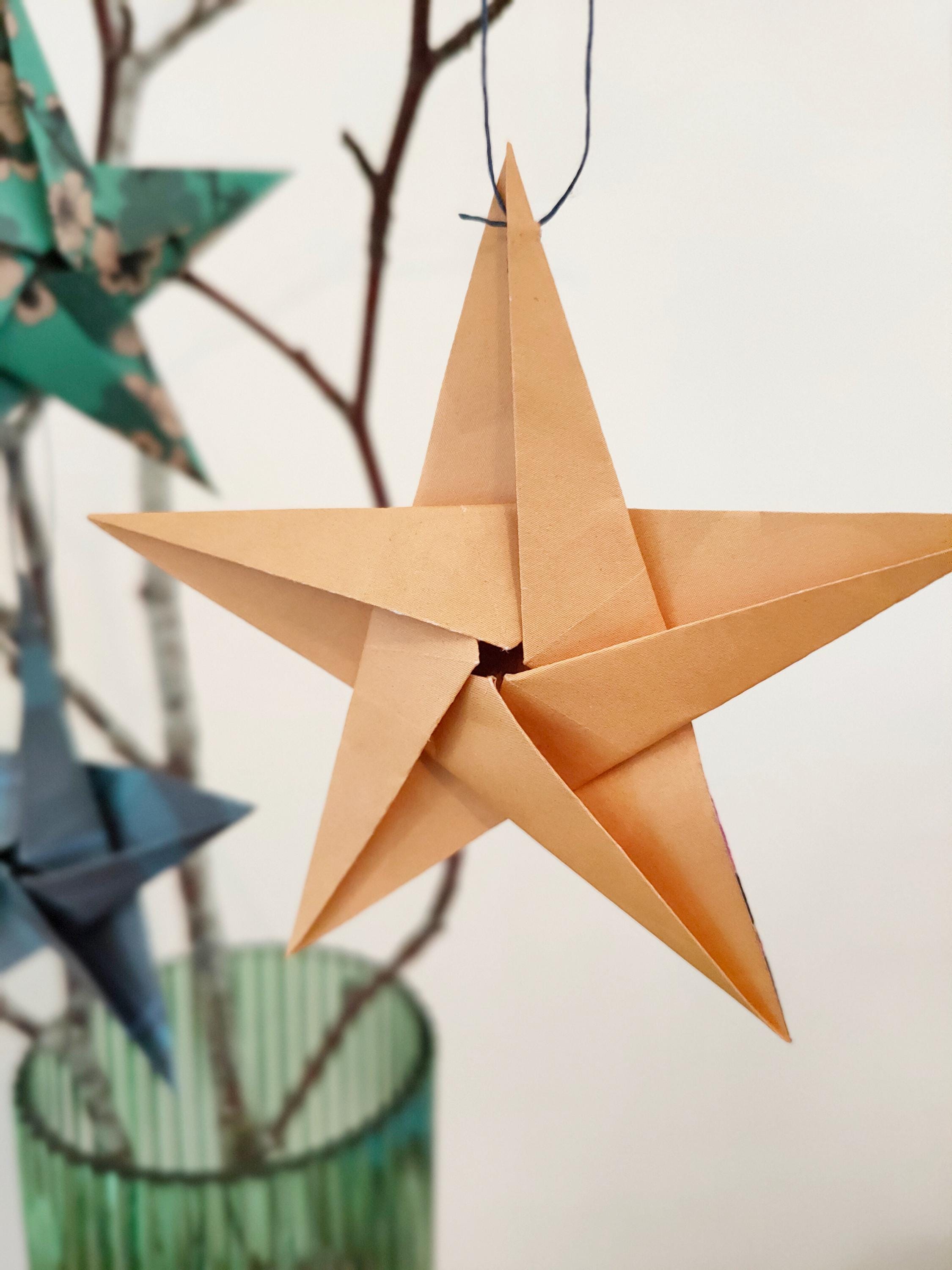 Origami Star Bauble | Christmas Star Paper Decoration | Eco Friendly ...