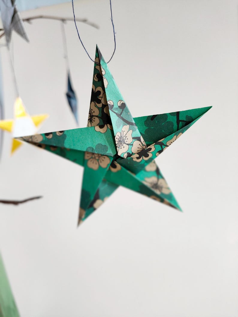 Origami Star Bauble | Christmas Star Paper Decoration | Eco Friendly ...