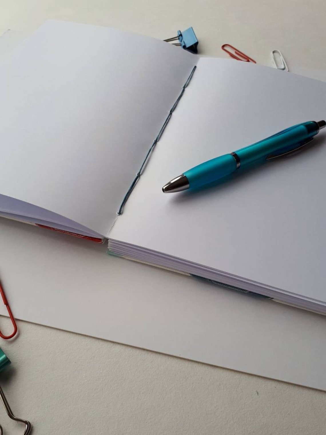 Beach hut traveller A5 Notebook hand stitched journal | Etsy