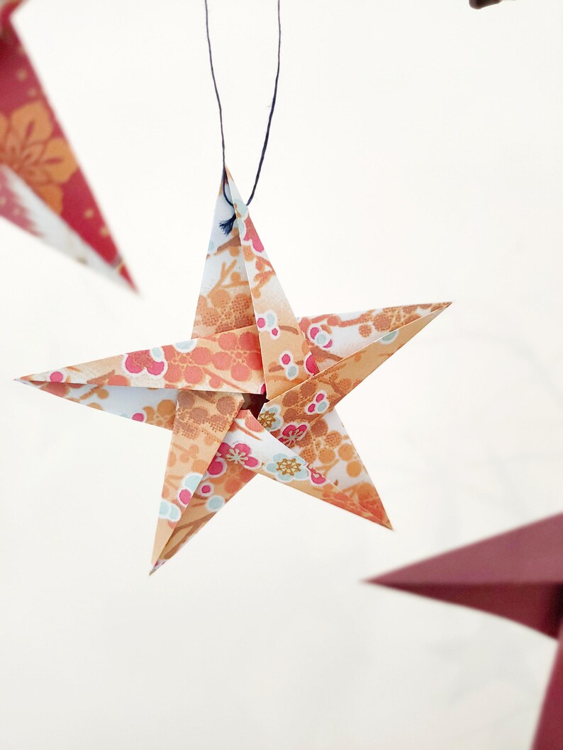Origami Star Bauble | Christmas Star Paper Decoration | Eco Friendly ...