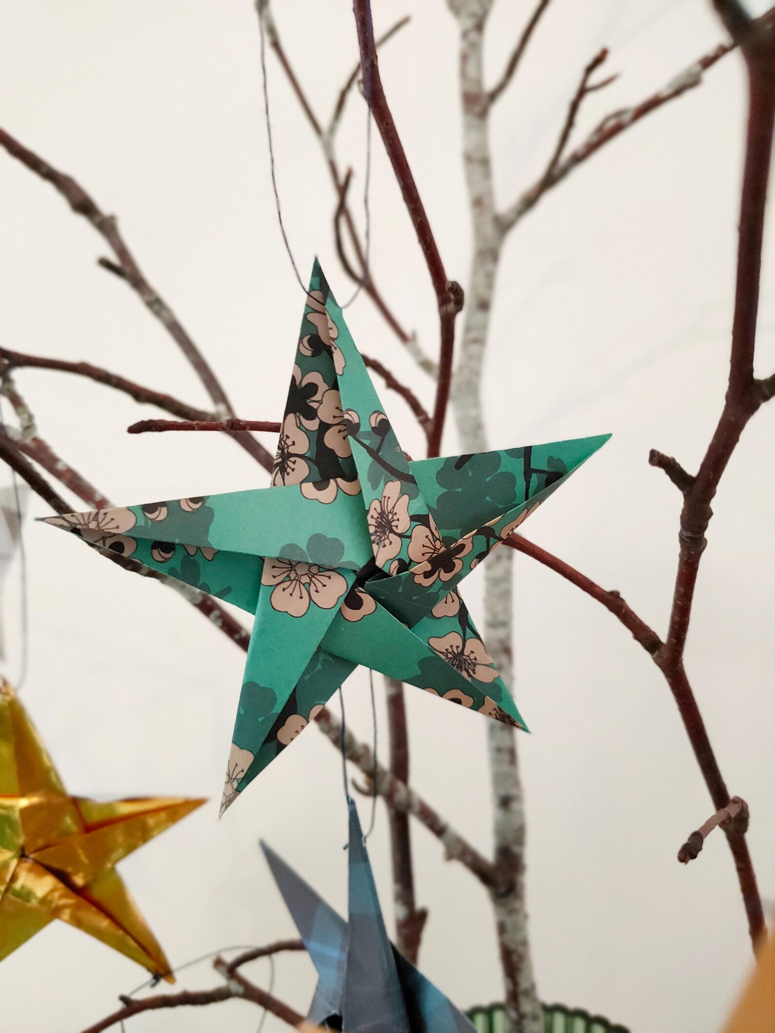 Origami Star Bauble | Christmas Star Paper Decoration | Eco Friendly ...