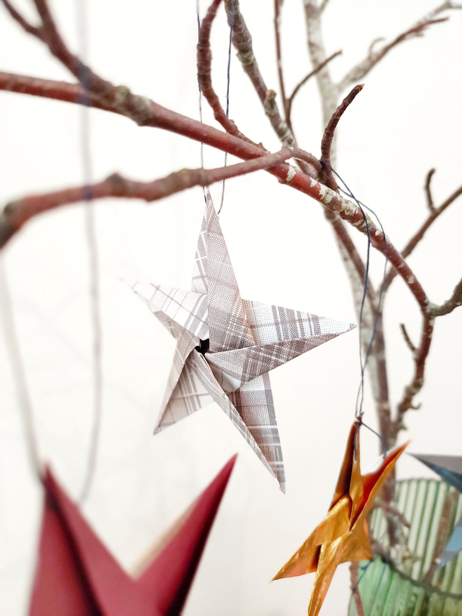 Origami Star Bauble | Christmas Star Paper Decoration | Eco Friendly ...