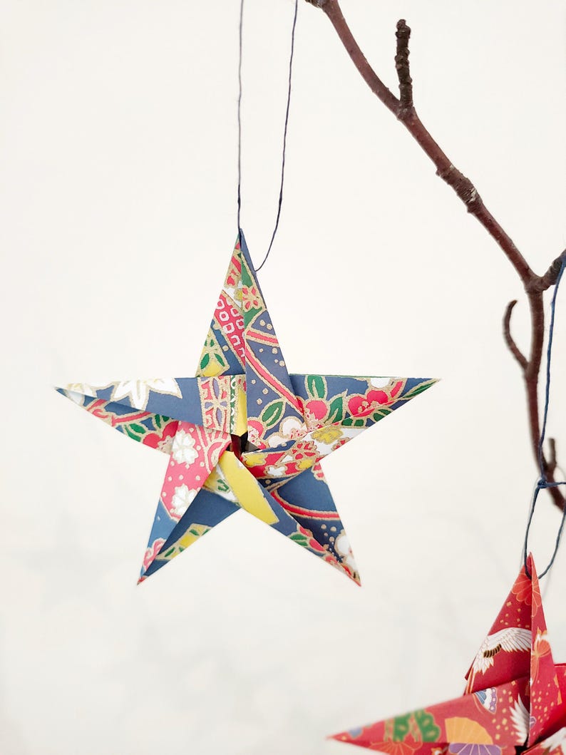 Origami Star Bauble | Christmas Star Paper Decoration | Eco Friendly ...
