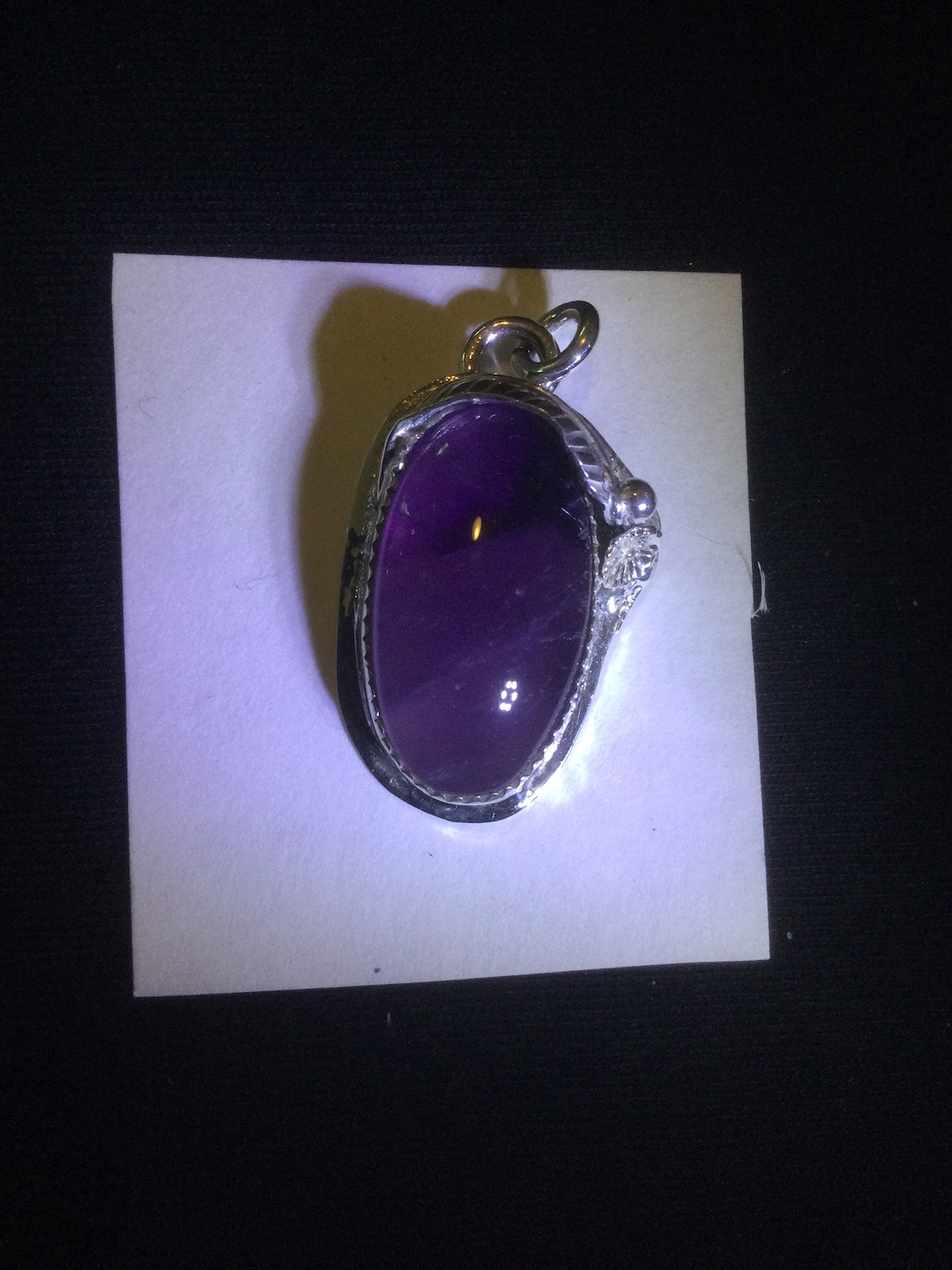 Ghost Amethyst Sterling Silver Pendant - Etsy