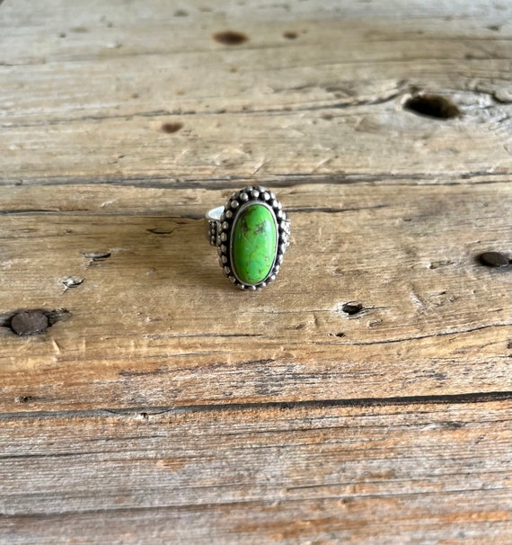 Sterling Silver / Gaspeite Gemstone / Green Gemstone … - Gem