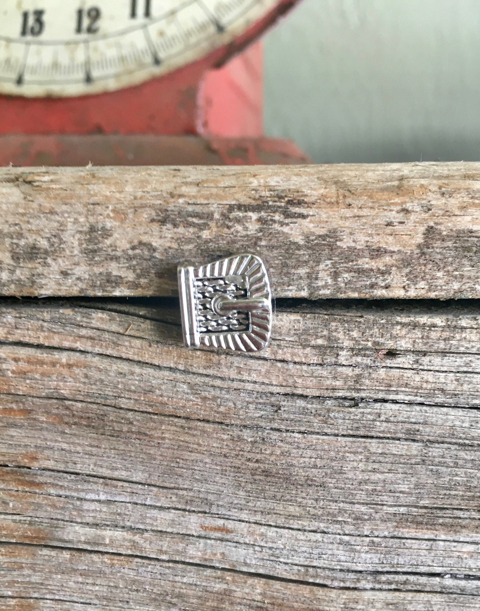 Swank Tie Tack / Belt Buckle Tie Pin / Silvertone / Tie Clip / Lapel ...