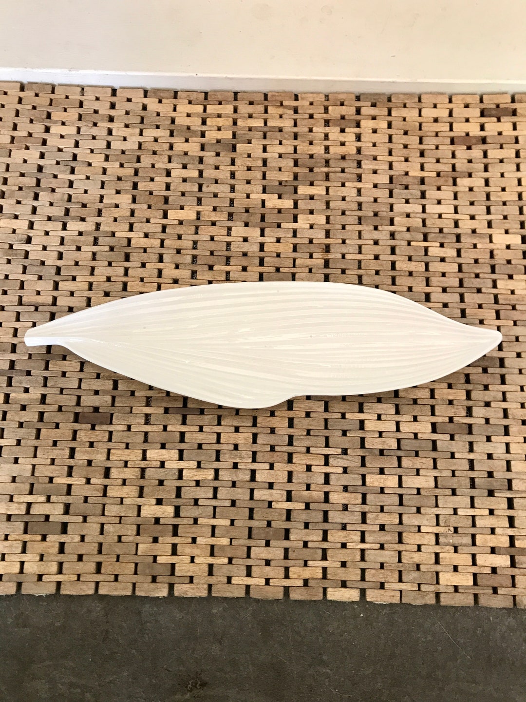 Spode Imperial / Leaf Dish / White Porcelain / Long Dish / Textured ...