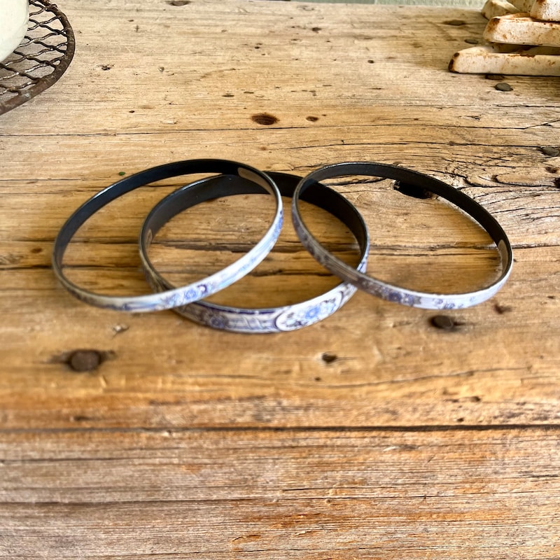 Michaela Frey Blue Bangle - Etsy