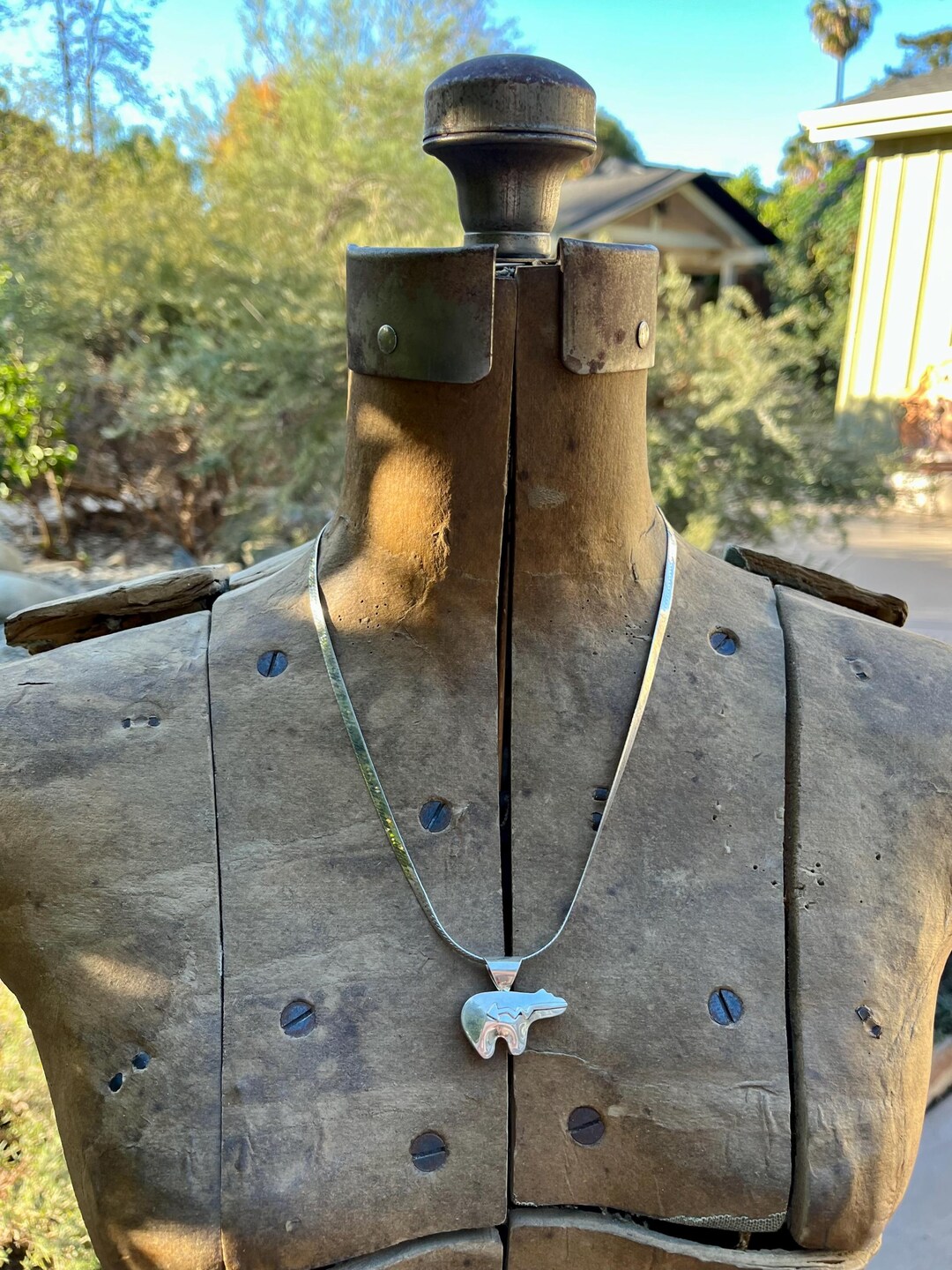 Sterling Silver / Herringbone Chain / Carlton Gamon / Native American ...