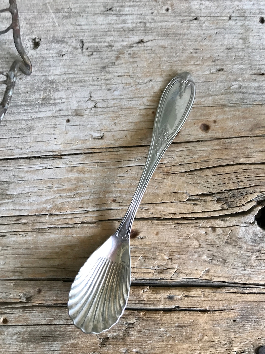 Silver Plate / Rogers Brothers / Sugar Shell / 1847 Spoon / Ribbed Bowl ...