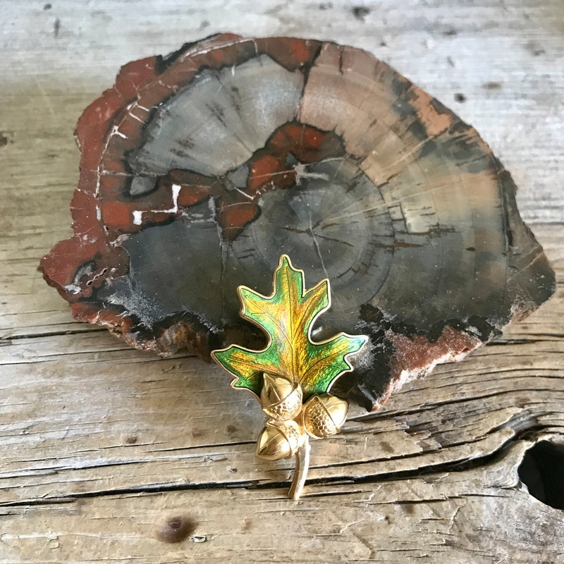 Autumn Leaf Brooch - Etsy