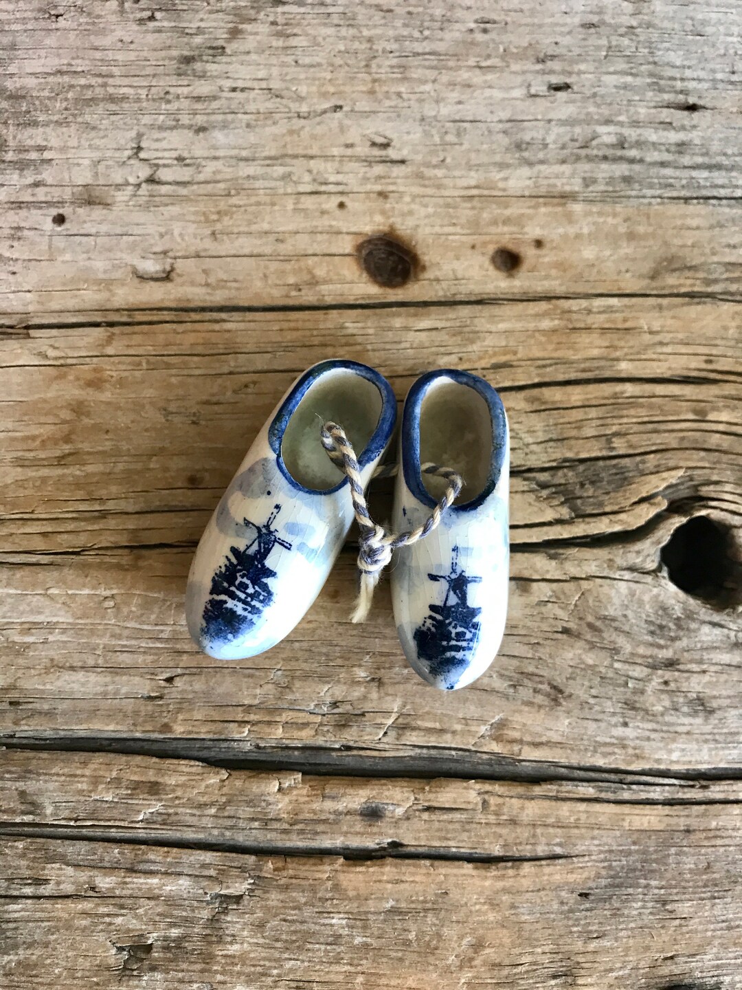 Delft Clogs / Mini Clogs / Porcelain / Blue and White / Windmill ...
