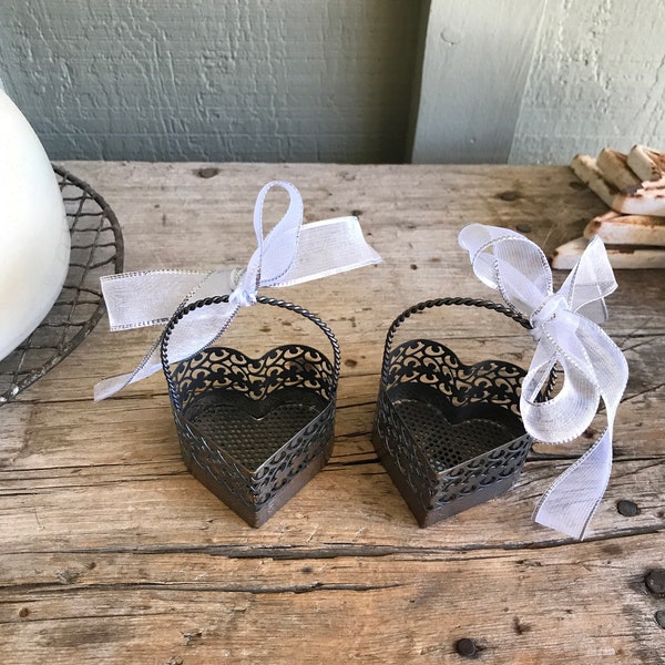 Wire Heart Basket - Etsy