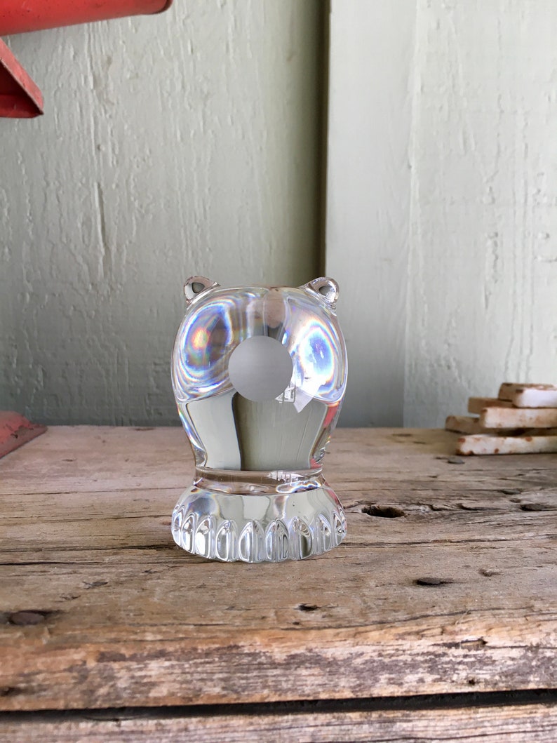 Spode Crystal / Crystal Owl / Owl Figurine / Handblown / Handcut / Full ...