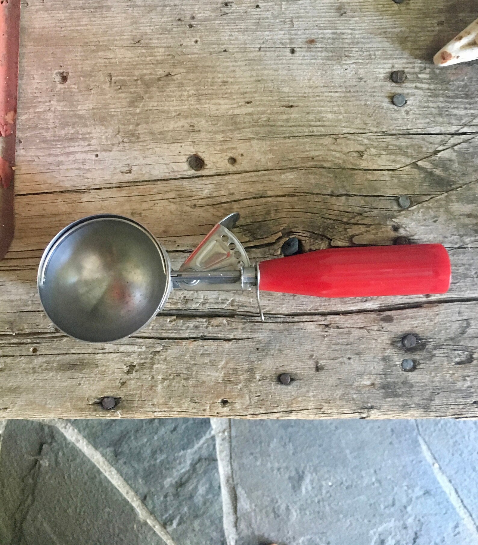 Maid of Honor / Stainless Steel / Scoop / Cherry Red Bakelite Handle ...